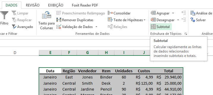 Função SUBTOTAL | Excel Simples Função SUBTOTAL | Excel Simples